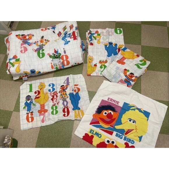 Stevens | Bedding | Vintage Stevens Sesame Street Twin Comforter Sheet ...